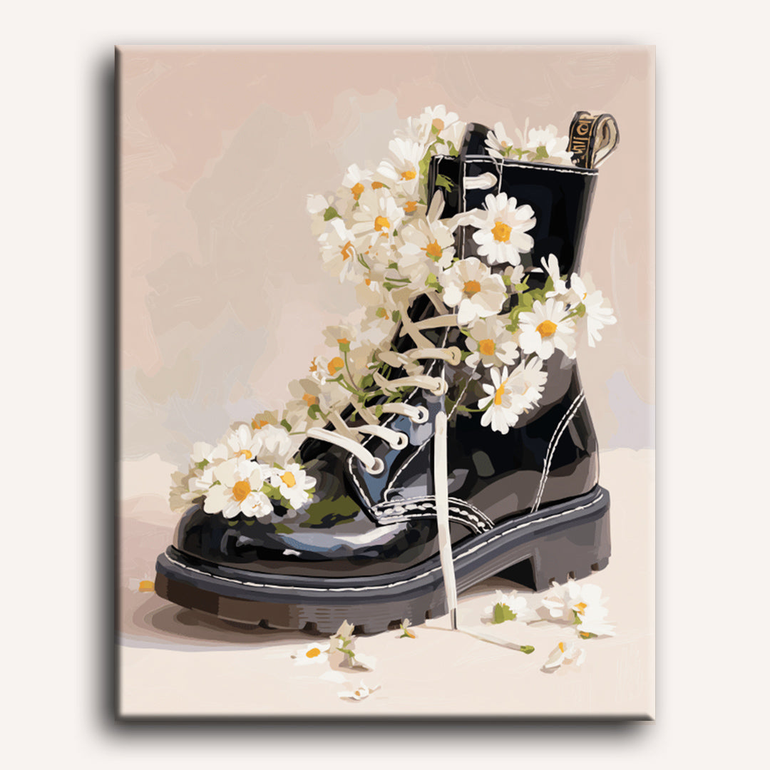 Malen nach Zahlen In den Frühling gehen